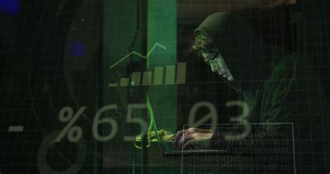 hacker in hooded sweatshirt analyzing data in dimly lit room