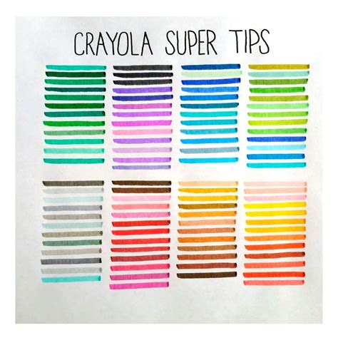 100 Plumones Crayola Colores Supertips Lavables Lettering Envío Gratis
