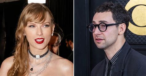 Taylor Swift Hides Mouth During Chat With Jack Antonoff At 2024 Grammys
