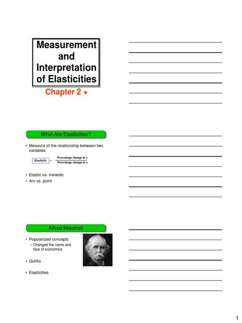 Measurement And Interpretation Of Elasticities Chapter 2 Pdf