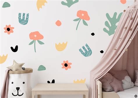 Pastel Wall Decals Flower Wall Decals For Bedrooms And Nurseries