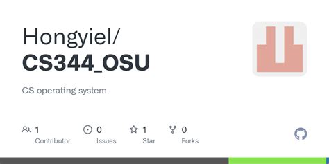Github Hongyielcs344osu Cs Operating System