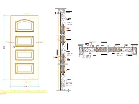 Puerta De Madera En Autocad Descargar Cad 5413 Kb Bibliocad