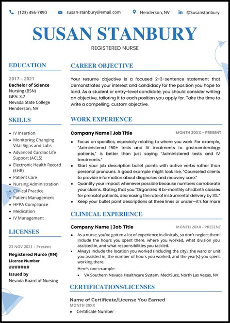 Resume Header Templates