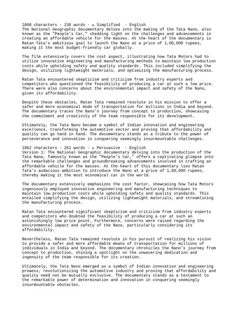Paraphrasing Tool 20240220 090901 Pdf Car Innovation