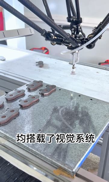 伯朗特四轴只能机械手BRTIRPL1003A蜘蛛手配合视觉系统分拣应用LP中国步进电机网