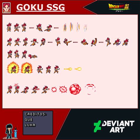 Goku Ssg Ulsw Hoja De Sprite By Erickjcrack507 On Deviantart
