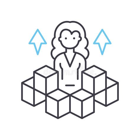 Talent Management Line Icon Outline Symbol Vector Illustration Concept Sign Stock Vector