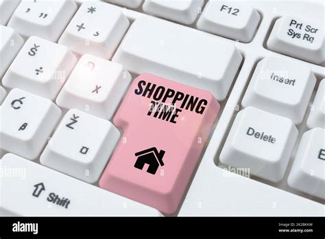 Conceptual Display Shopping Time Concept Meaning The Session Allowed