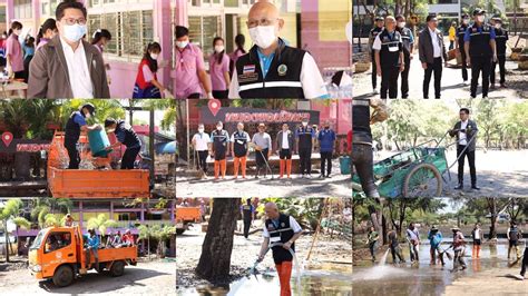 ชลประทานลงพื้นที่ช่วยเหลือฟื้นฟู หลังน้ำลด รร หนองขอนวิทยา จ อุบลฯ