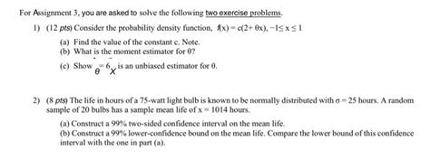 Solved For Assignment 3 You Are Asked To Solve The Chegg