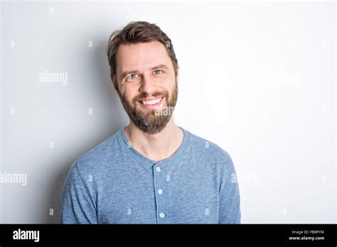 Portrait Of A Man Beard Stock Photo Alamy