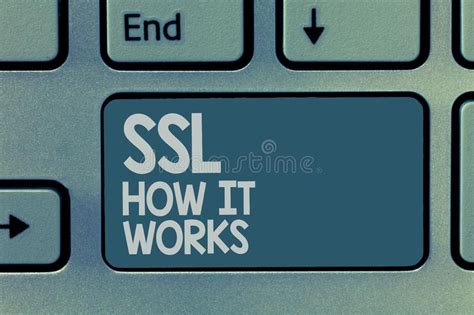 word writing text ssl how it works business concept for session key is used to encrypt all