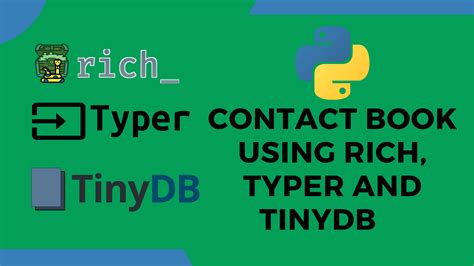 GitHub Ashutoshkrris Contact Book In This Python Tutorial We Ll