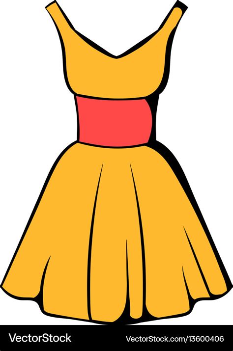 Dress Icon Icon Cartoon Royalty Free Vector Image