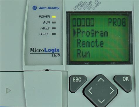Micrologix 1100 Lcd Mode Switch Menu Program Selected In Program The Automation Blog