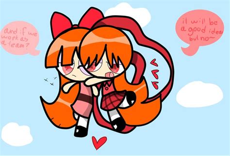 Berserk And Blossom Ppg And Rrb Girl Artist Cartoon Wallpaper