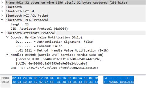 Reverse Engineering Bluetooth Le Device Sends Weird Responses Back