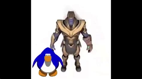 Thanos Bailando El Baile De Club Penguin YouTube