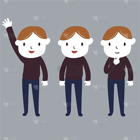 人性格卡通素材 花瓣网