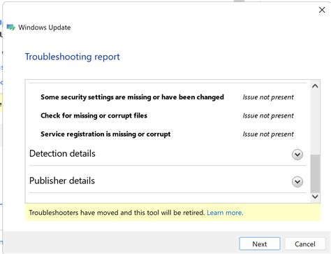 Check For Windows Update Issue Detected Microsoft Community