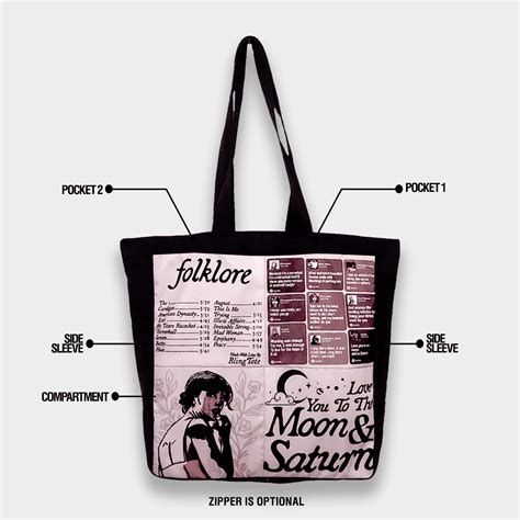 Folklore Taylor Swift Patch Totebag