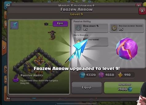 Frozen Arrow Clash Of Clans Leak Suggests Upcoming Hero Equipment