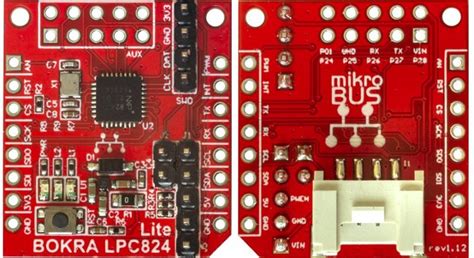 bokra nxp lpc824 and nordic nrf52832 powered mcu modules follow mikrobus form factor cnx software
