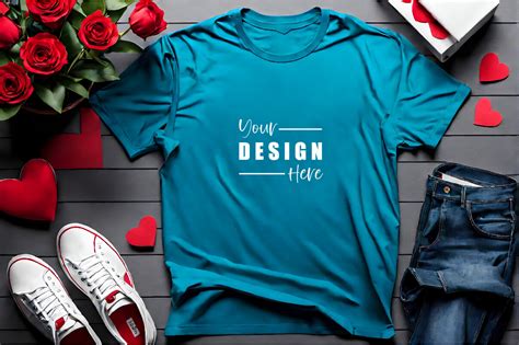 Valentines Day T Shirt Mockup Graphic By Srempire · Creative Fabrica