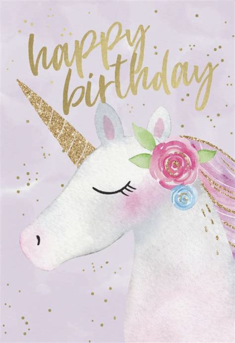 Pin By Susan Hornyak Woods On Happy Birthday Wishes Unicorn Birthday