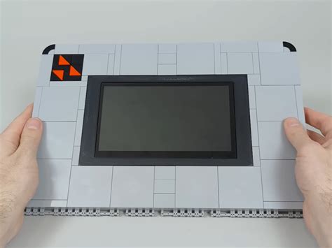 3d Printed Lego Laptop With A Biometric Authenticator Touchscreen