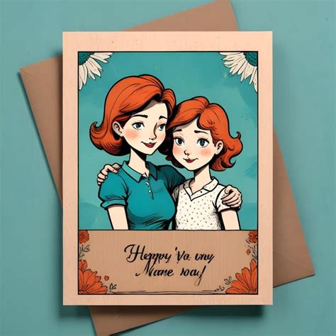 Mothers Day Card Premium Ai Generated Image