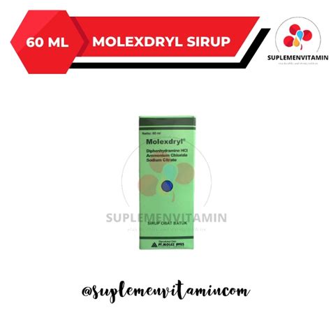 Jual Molexdryl Sirup Obat Batuk Berdahak Original Molex Ayus Botol