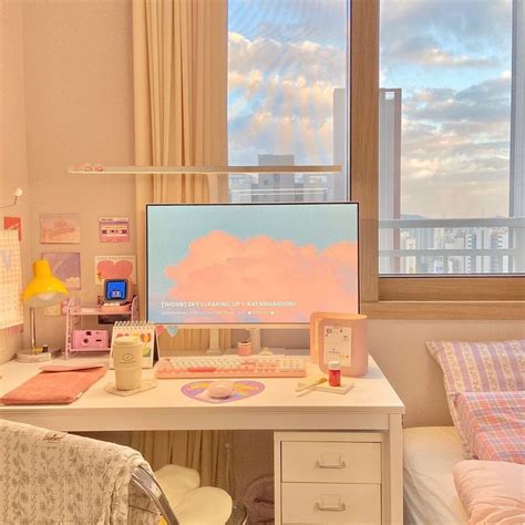 30 Cutest Desk Setups For A Fun Workspace Cozy Desk Cute Desk Desk