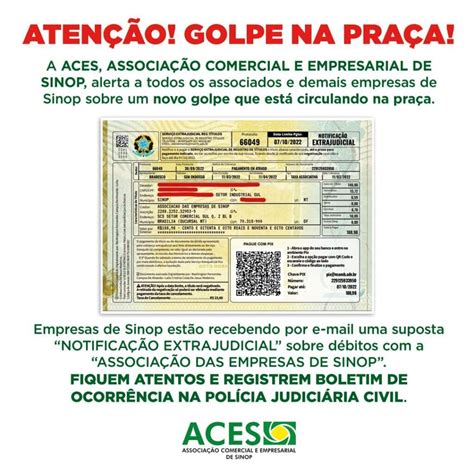 Aces Alerta Sobre Golpe De Notificação Extrajudicial Para Empresários