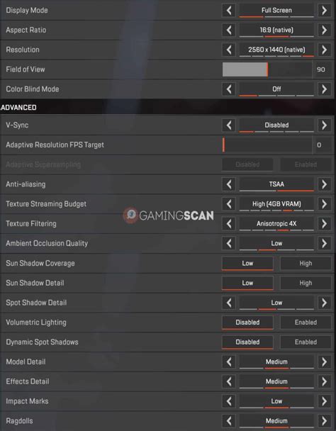 Best Settings For Apex Legends Boost Fps And Performance Sickodds