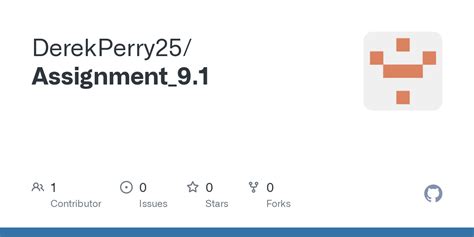 Github Derekperry25assignment91