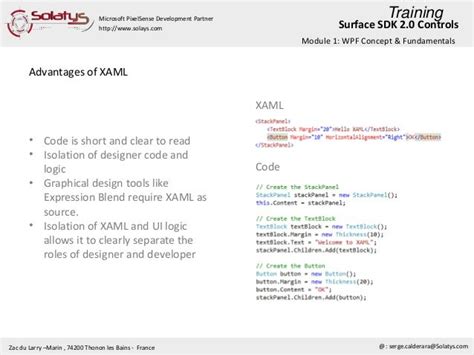 wpf training and surface sdk 2 0 controls