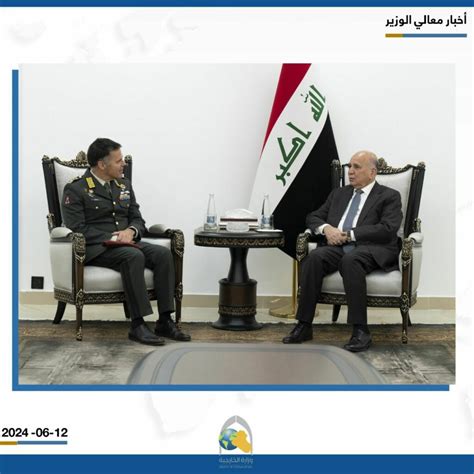 نائب رئيس مجلس الوزراء وزير الخارجية يستقبل قائد بعثة الناتو الجنرال