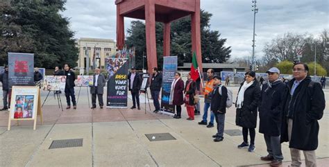 Balochistan Activists Participate In Anti Pakistan Protest In Geneva