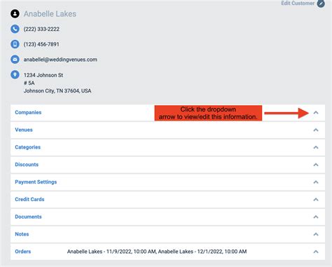 Customer Details In Tapgoods Pro Tapgoods