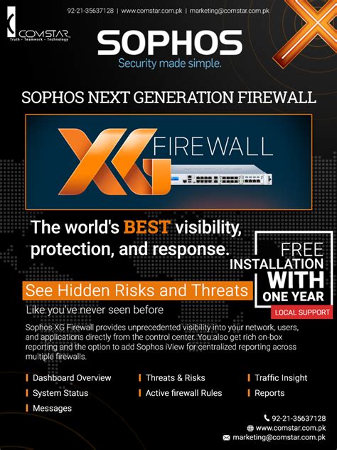 Sophos Xg Next Generation Firewall For Visibilty Protection And Respose