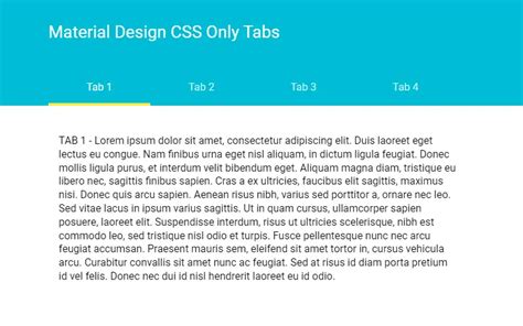 Best Free CSS Tabs In