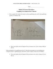 Understanding Government Price Controls Graphs Analysis Course Hero