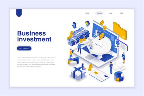 Business Investment Modern Flat Design Isometric Concept 260810 Vector