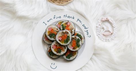 나물김밥 명절 남은 음식활용