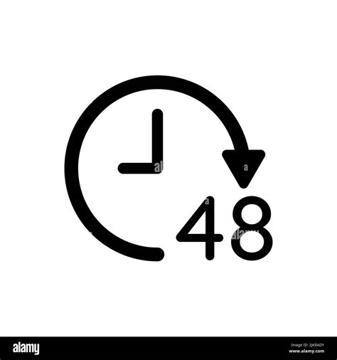 48 Hour Clock Stock Vector Images Alamy