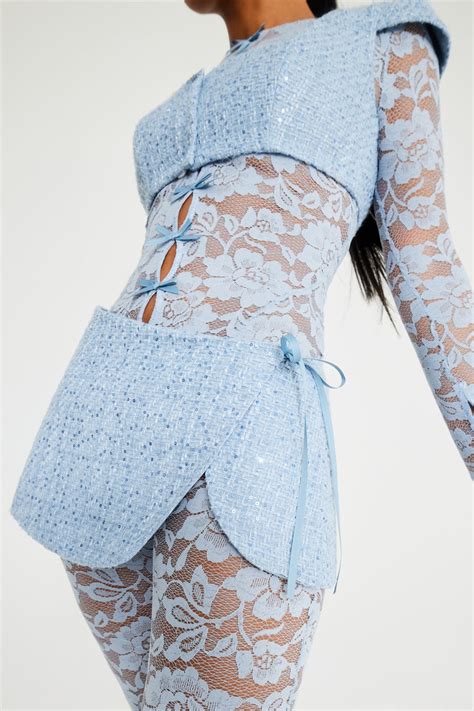 Dreamy Blue Mini Skirt Brielle