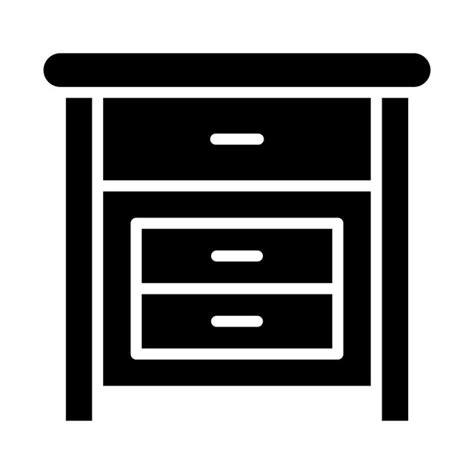Premium Vector Bedside Table Vector Illustration Style