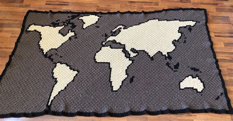 World Map Graphgan My Son Designed And I Crocheted And Yes I Know He Missed A Few Countries